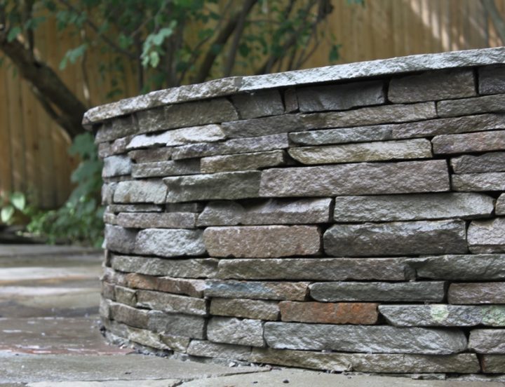 Dry Stack Retaining Wall | BrainStone: Stone patios, walkways, walls ...